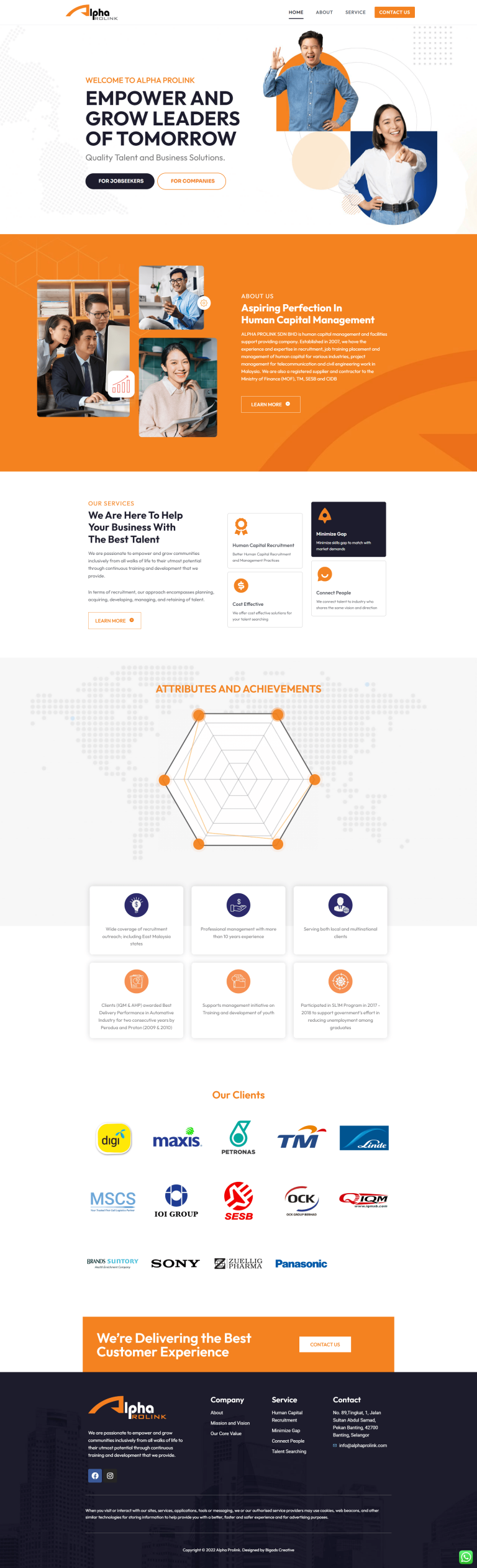 Web Design Portfolio Alpha Prolink